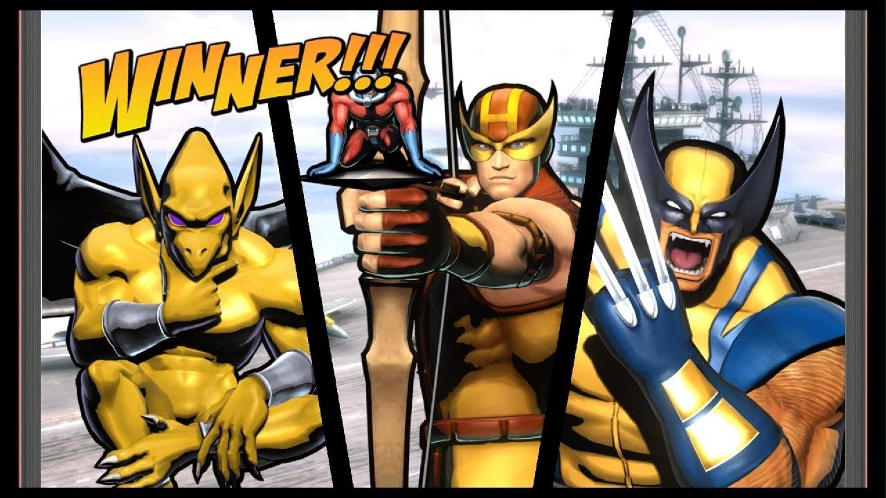Ultimate Marvel vs Capcom 3 arcade.Hawkeye -Firebrand-Wolverine. - YouTube