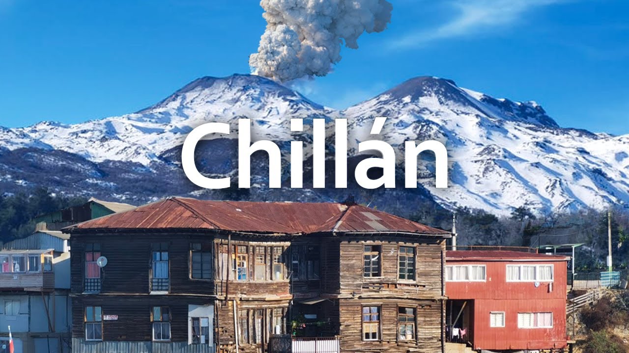 Powerful Volcano Explosion 🌋 | Chillán City and its "Nevados", Chile 🇨🇱 ...
