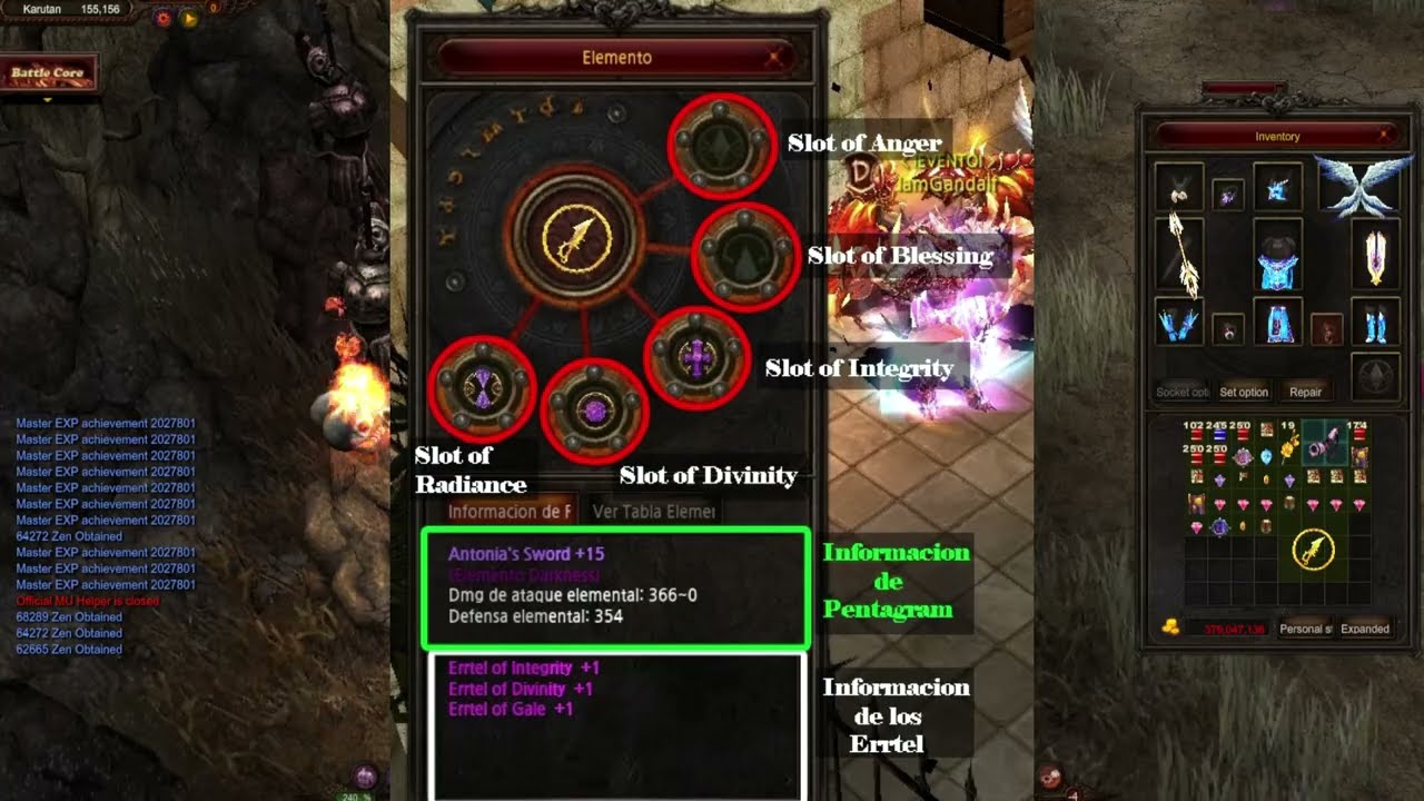 Pentagramas y Errtels ⚔️ Mu Online Season 9 | GoblinMU Gameplay ...