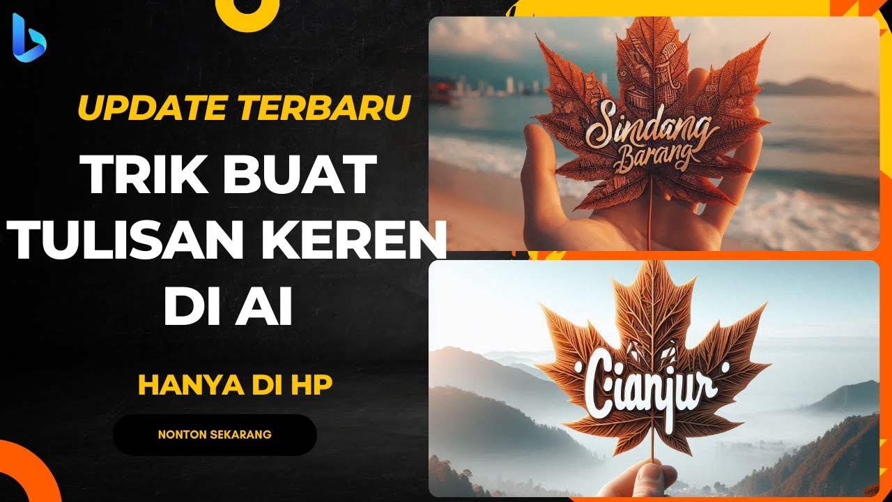 INI DIA PROMPT MEMBUAT TULISAN KEREN DI DAUN PAKAI AI | SEPUTAR TUTORIAL - YouTube