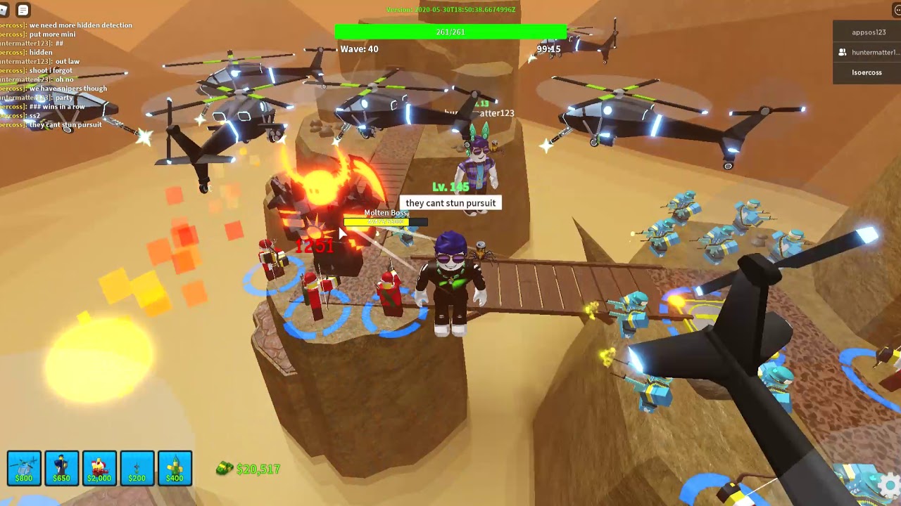 Dusty Bridges Finale (Molten Boss) Tower Defense Simulator - YouTube