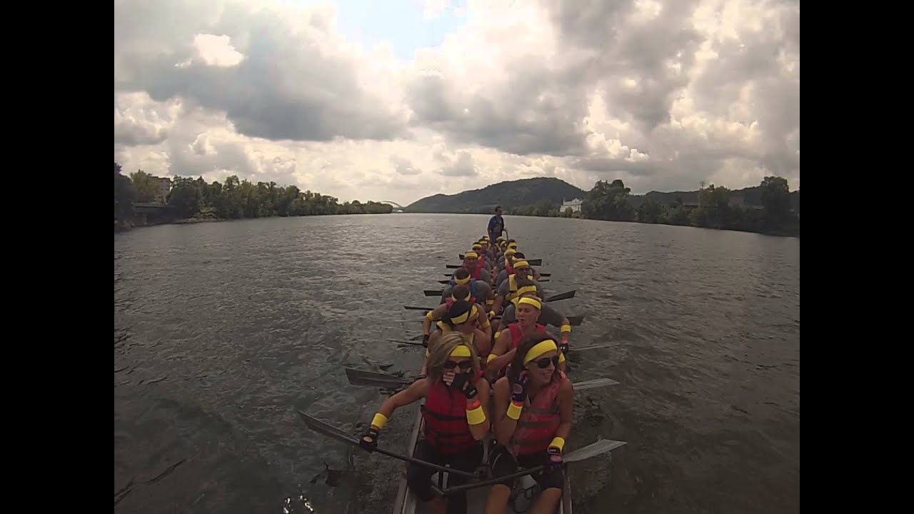 2015 Dragon Boat Race, Final Heat, Wheeling, WV - Tipsy Canoe - YouTube