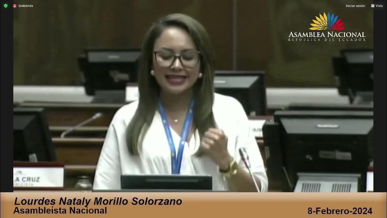 Asambleísta Nataly Morillo - Sesión 898 - #LeyAhorroYMonetización - YouTube