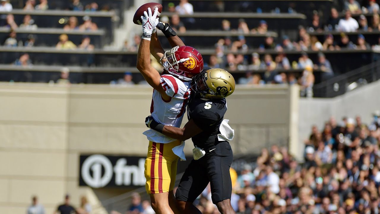 Drake London, USC shines in 37-14 victory against Colorado - YouTube