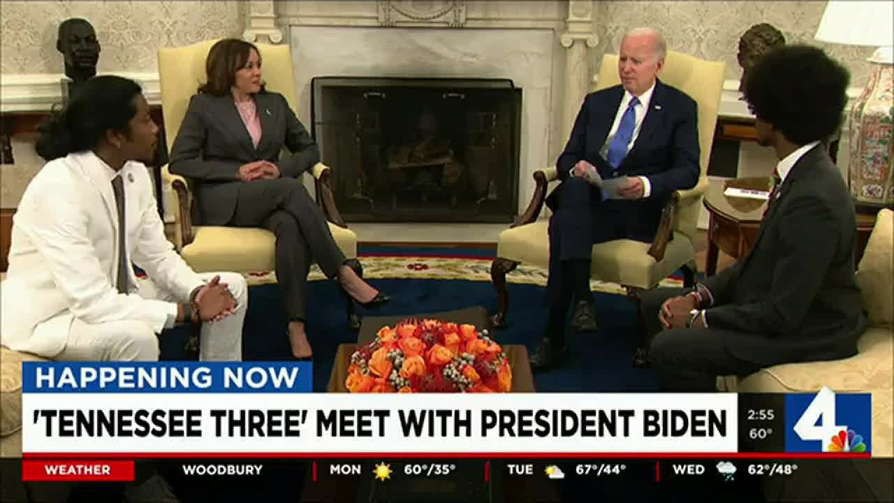'Tennessee Three' meet with President Biden, Vice President Harris at ...