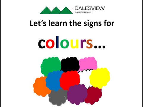 Learn to sign: Colours - YouTube