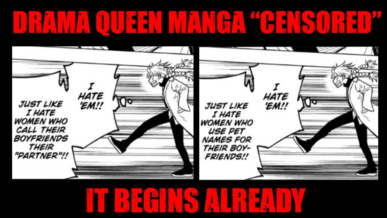 Apparently Drama Queen Manga Got "Censored" by English Localizers - YouTube