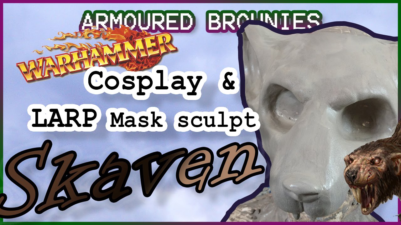 Skaven Mask Cosplay Tutorial - Warhammer LARP Vermintide Costume - YouTube