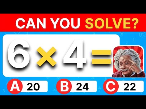 🧮 60 Math Questions Challenge! | Easy, Medium & Hard Math Quiz - YouTube