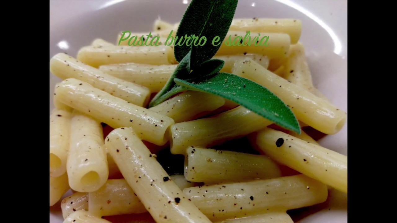 Pasta burro e salvia - YouTube