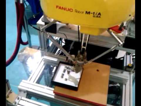 FANUC Robot M-1iA/0.5A + iRVision - YouTube