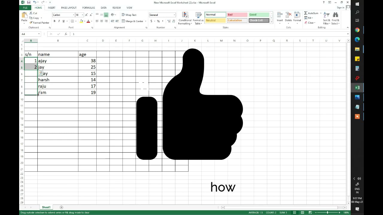How To Number Sequence In Excel YouTube How To Number Sequence In Excel YouTube
