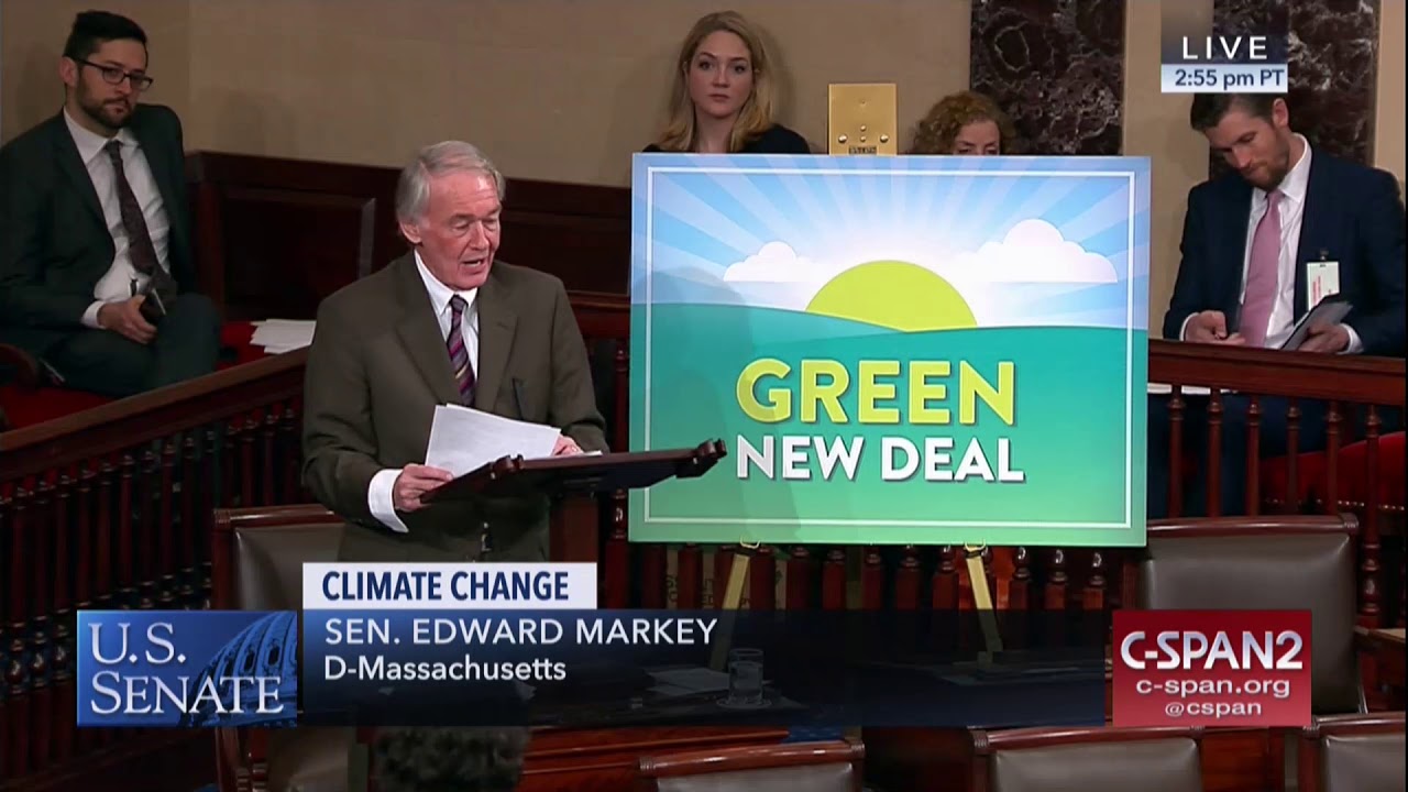 Sen. Markey Calls for Green New Deal on Senate Floor - YouTube