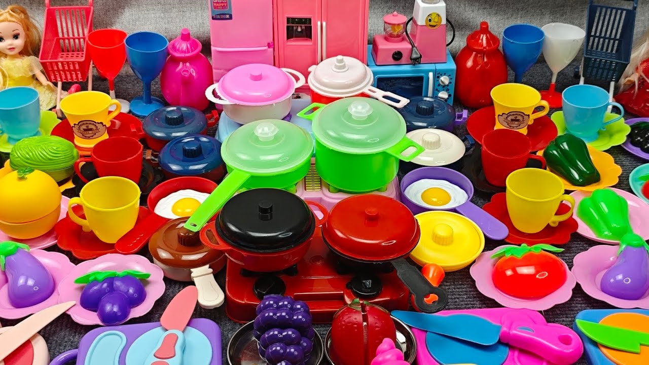 6 Minutes Satisfying with unboxing Hello Kitty Kitche Playset | Shruthi ...