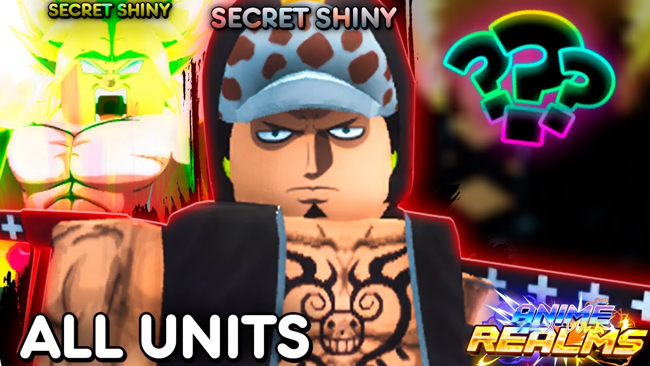 TESTANDO TODAS UNITS MISTICAS e SECRETAS DO ANIME REALMS!! (FASE DE ...
