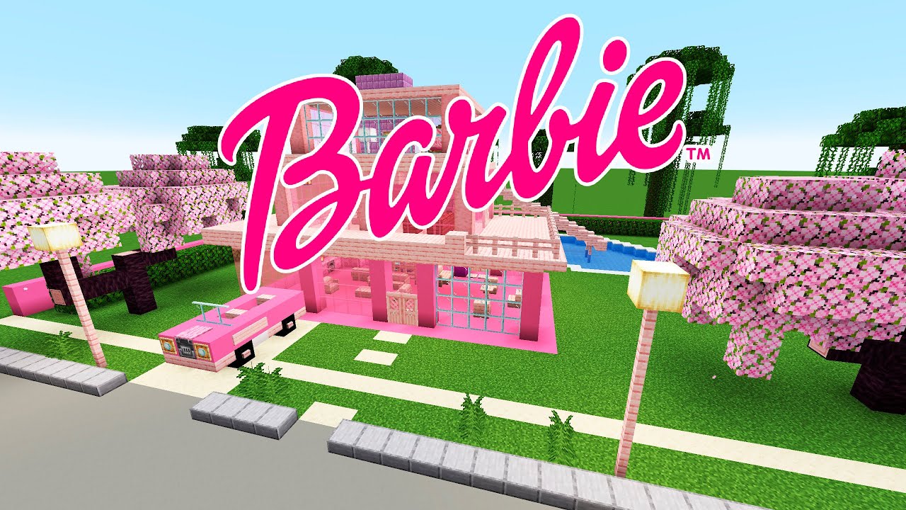 Minecraft Barbie dream house - YouTube