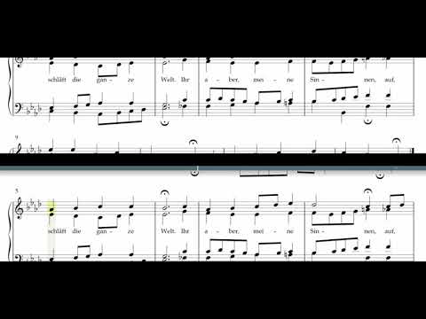 Nun ruhen alle Wälder (J. S. Bach) – Alt hervorgehoben / alto enhanced