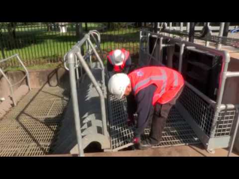 ECS Engineering Services Stop-log installation Video 2019 - YouTube