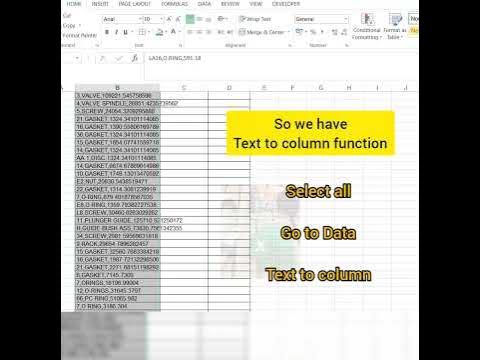 Splitting the Data with Text to Column Function! #Excel #Exceltips #Exceltricks #msoffice # ...