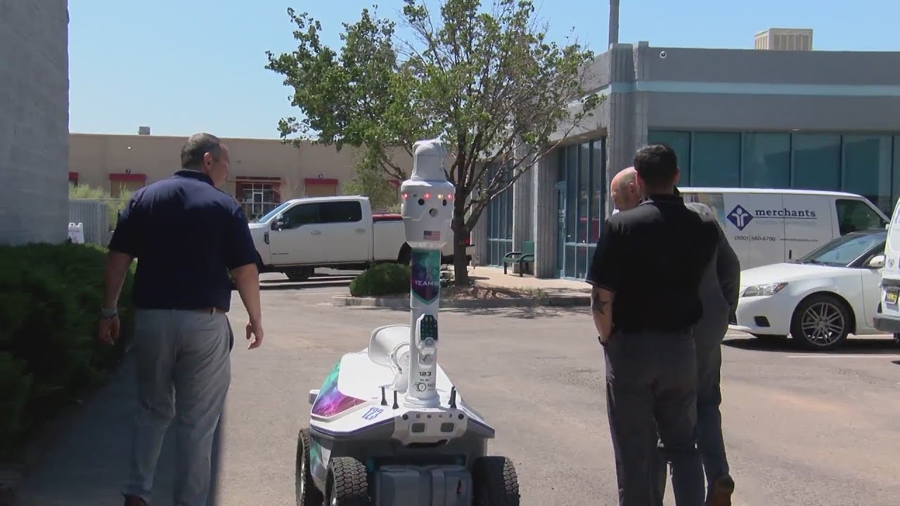 Albuquerque company making security robots - YouTube