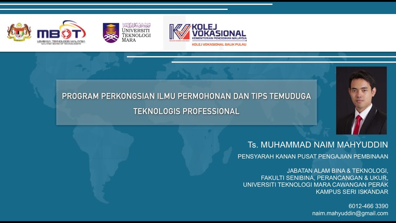 TIPS TEMUDUGA TEKNOLOGIS PROFESSIONAL - YouTube