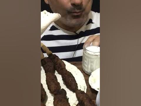 Eating Azerbaijani Lule Kebab with Lavash & Drinking Dovga | ASMR | Eating Sounds | #shorts ...