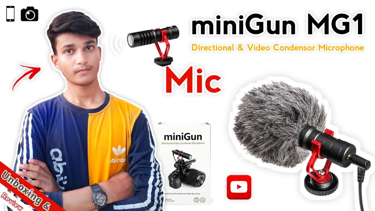 MiniGun MG1 Mic Unboxing and Review || Best & Budget Mic For Vlogging ...