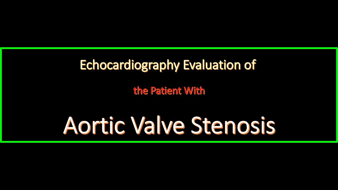 Echocardiography evaluation of Aortic stenosis - YouTube