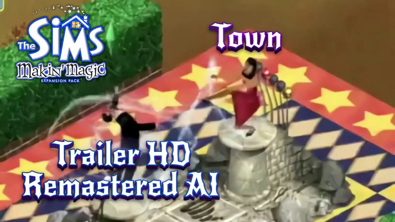 Town Tráiler HD Remastered AI | The Sims 1 Makin' Magic - YouTube