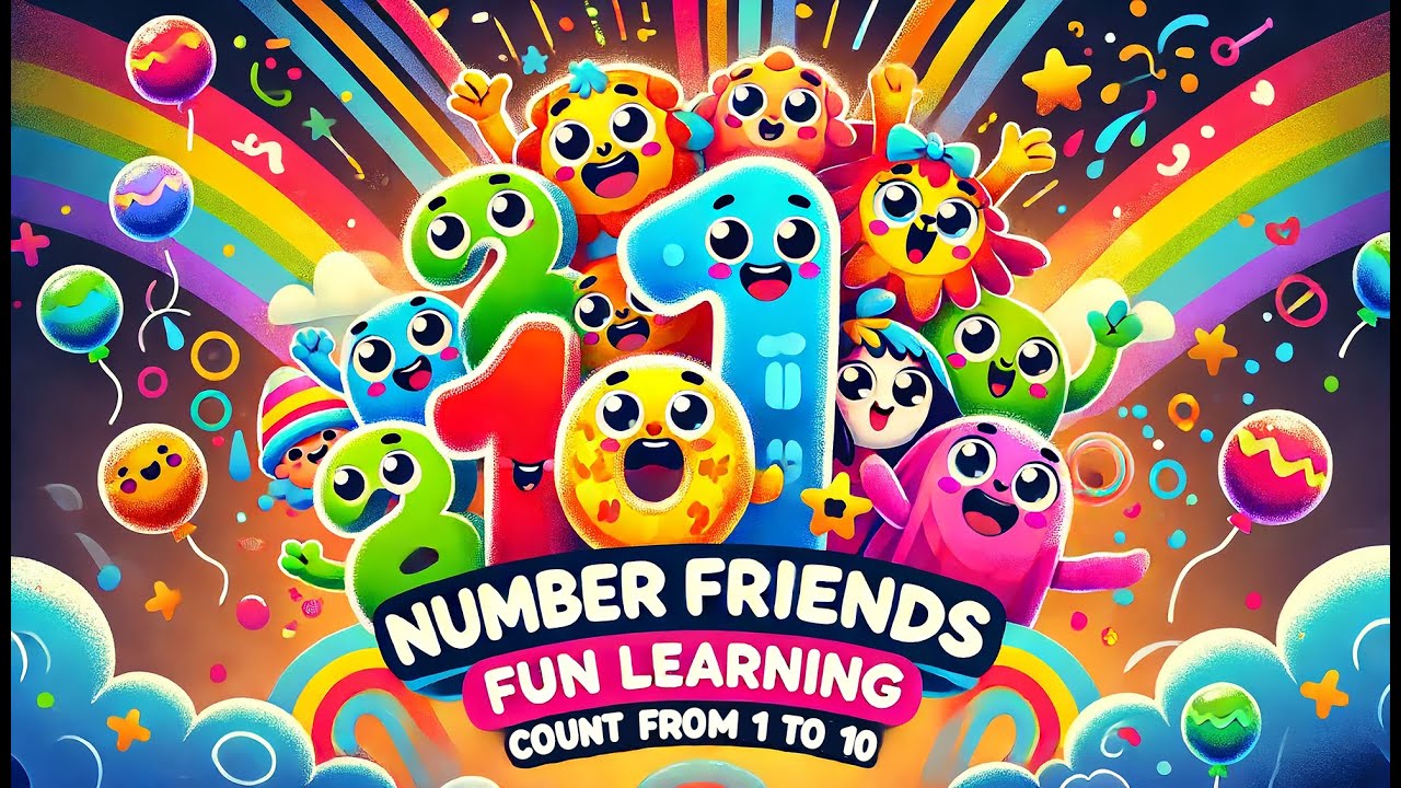 Number Friends: Fun Learning with Animated Puppets | Count from 1 to 10 ...