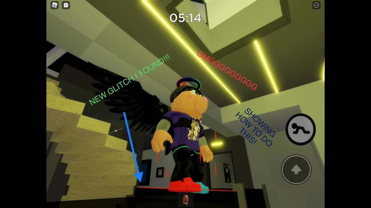 New glitch I found on piggy gallery map (floating!!) (Roblox) - YouTube