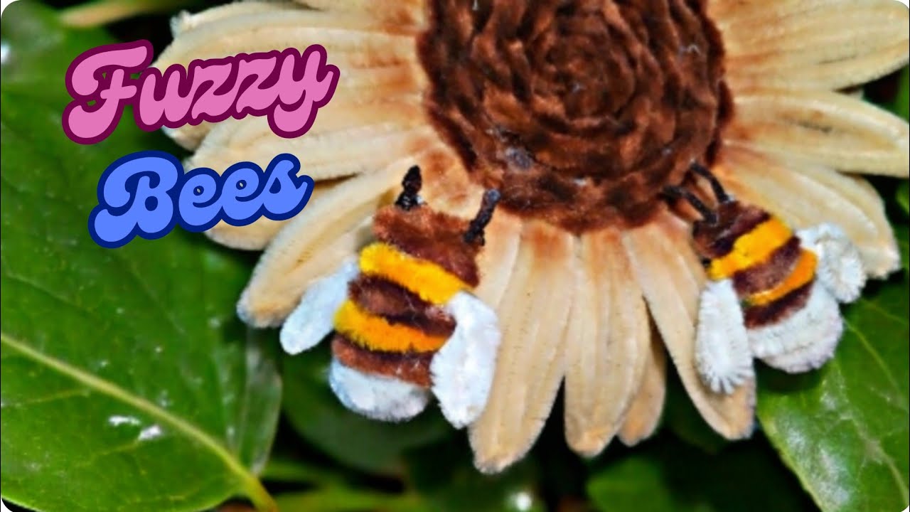 FUZZY BUZZY BEES @majcraftideas - YouTube