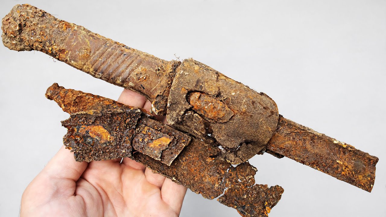Very Rusty And Broken German Bayonet Restoration. WWII Mauser K98 ...