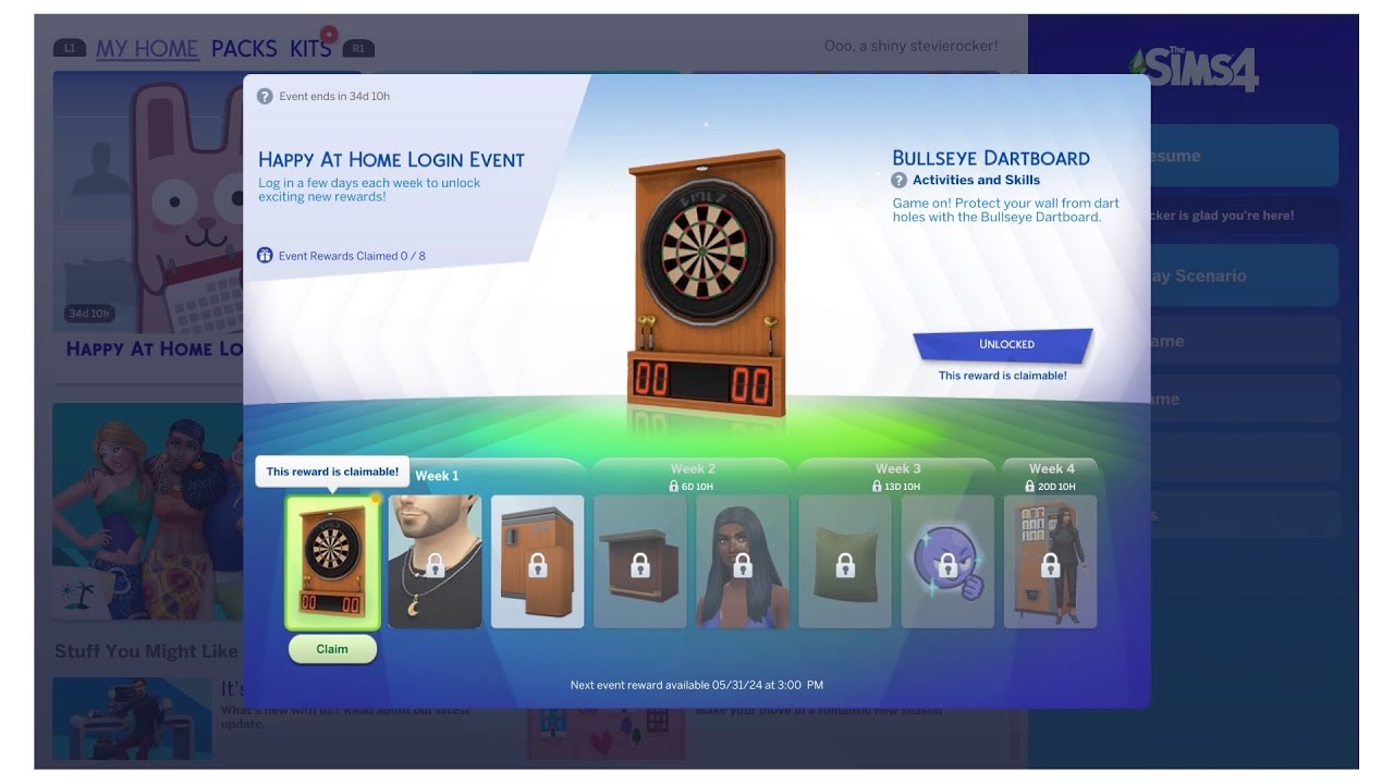 Sims 4 Login Rewards Overview - YouTube