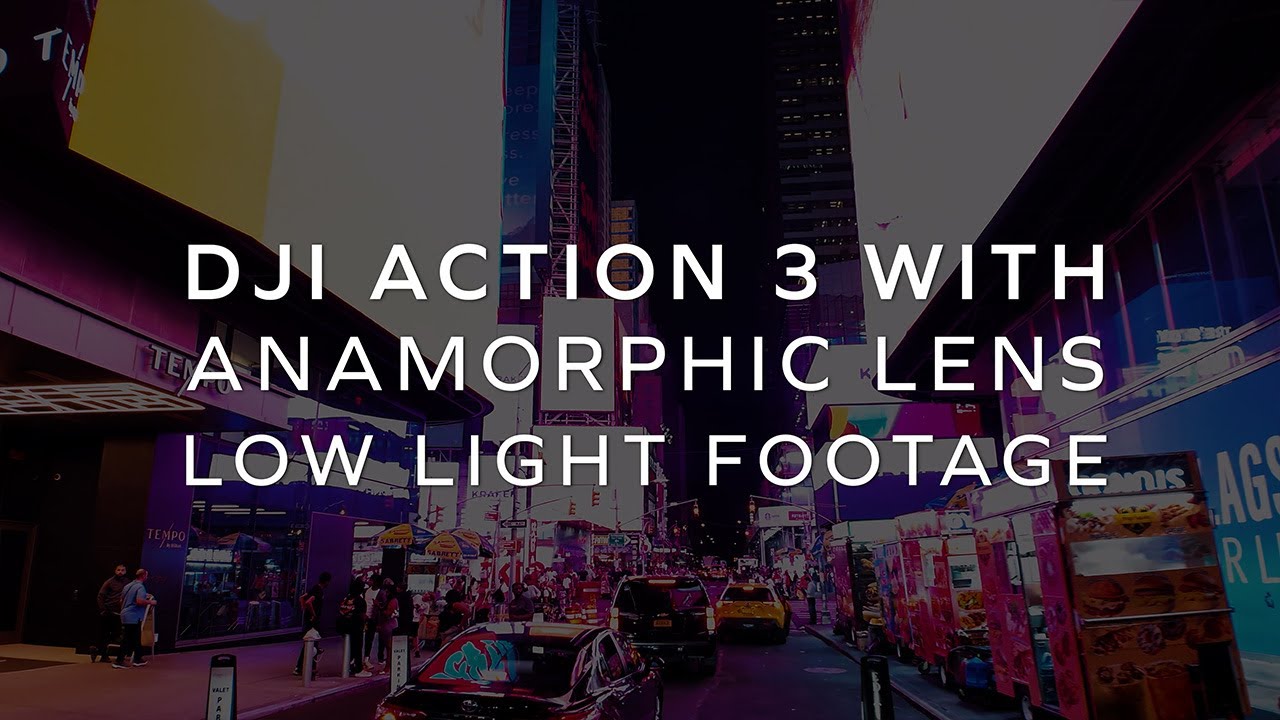 DJI Pocket 3 - Low Light Anamorphic Lens Test - NYC Night Ride - in 4K ...