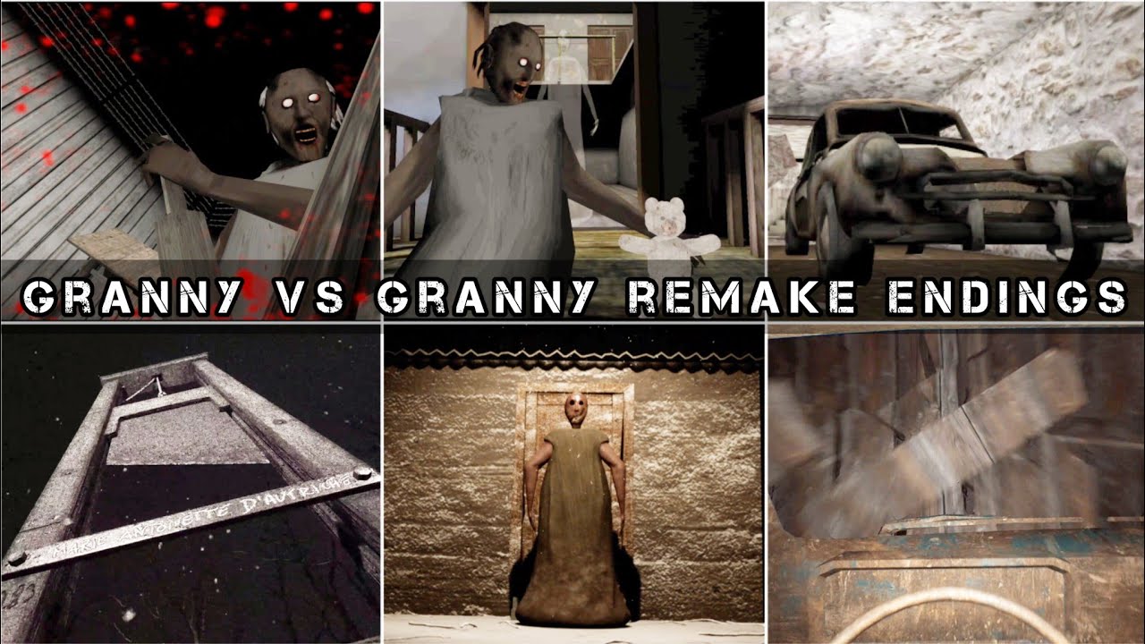 Granny vs Granny Remake all 6 endings - YouTube