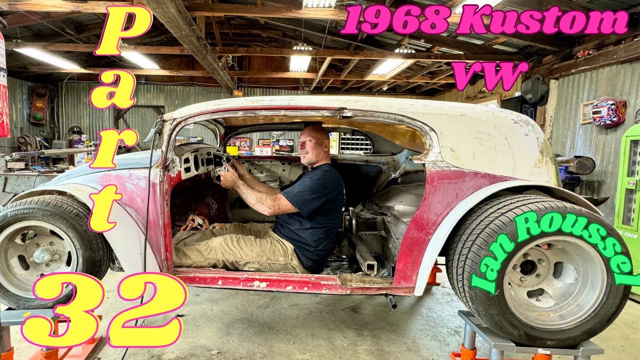 Part 32! 1968 VW Radical Kustom 👽 Ian Roussel Door Refinement And Hinge ...