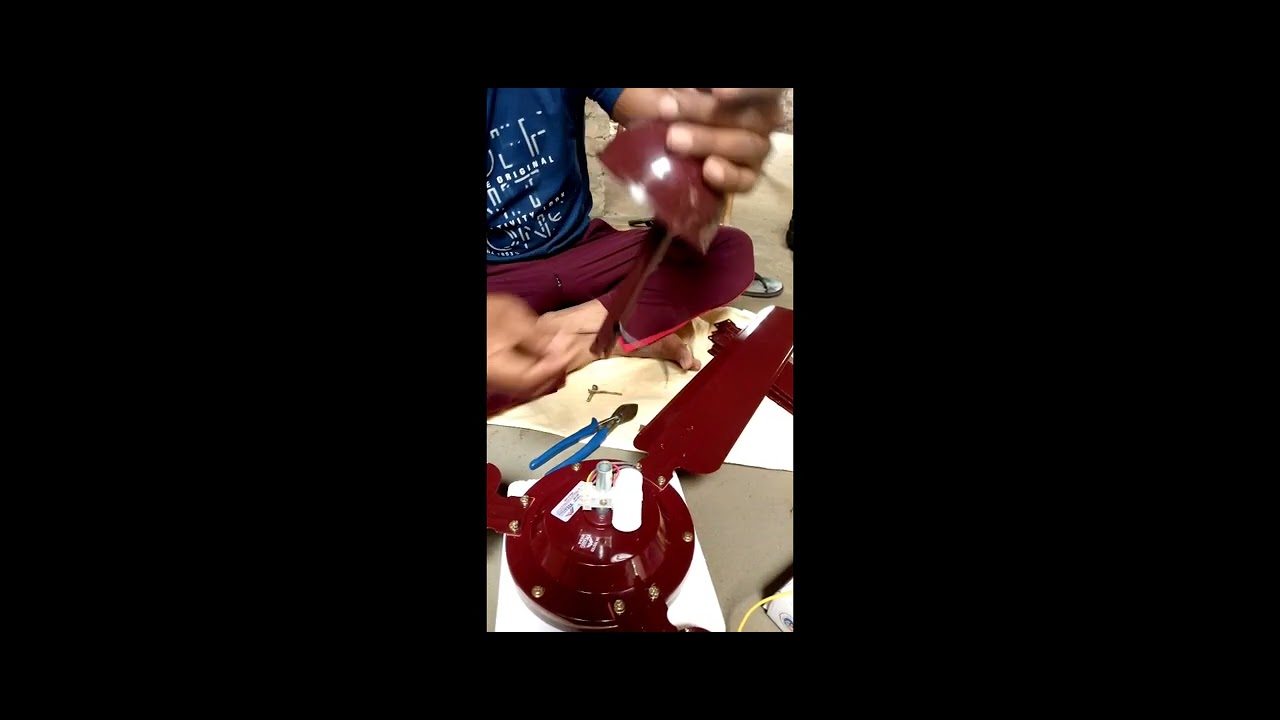 selling fan install ki video Post #electrical #electrician #electric ...
