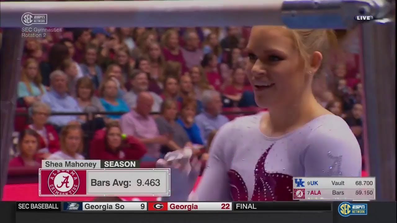 Shea Mahoney (Alabama) - Uneven Bars (9.975) - Kentucky at Alabama 2018 ...