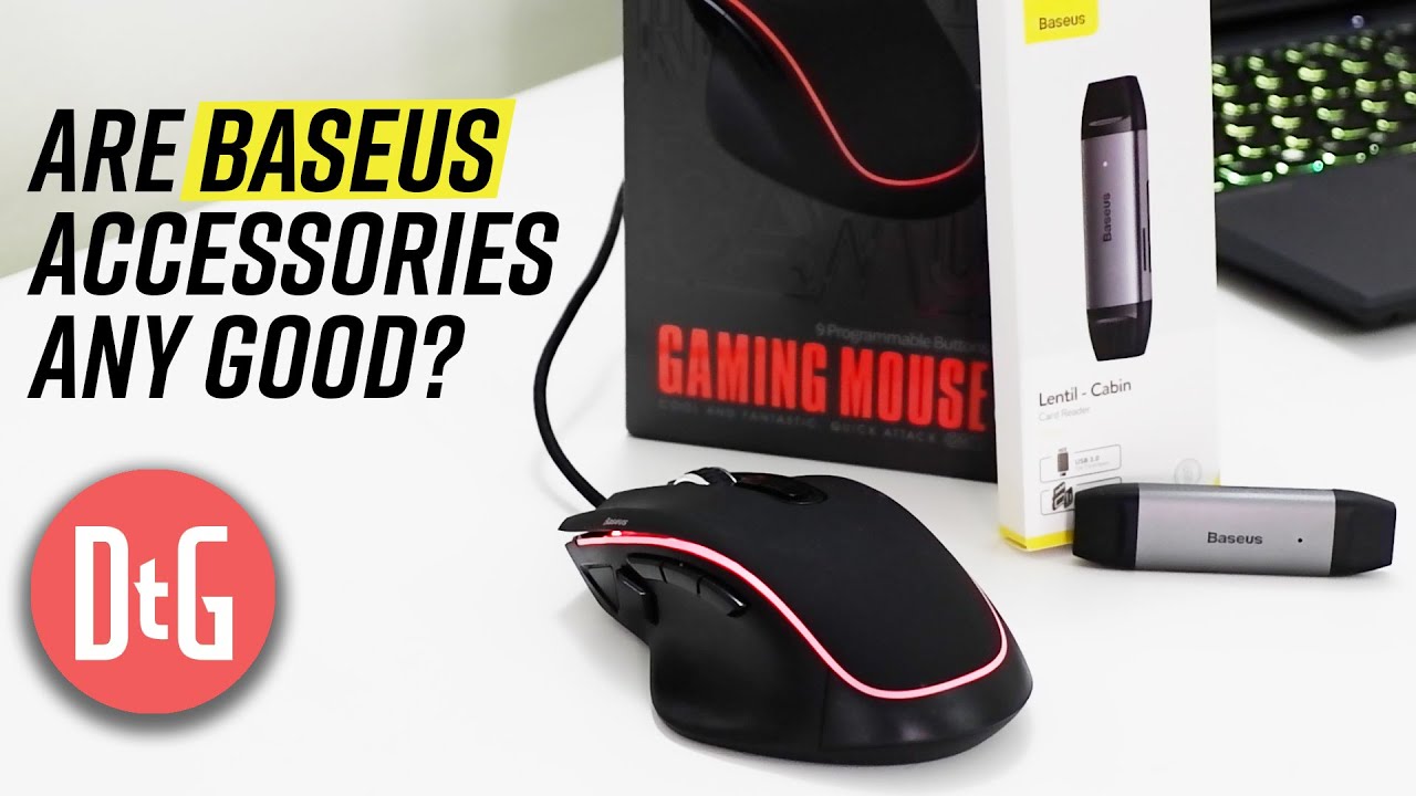 Downtime Gadgets | Baseus Gaming Mouse and Card Reader Review - YouTube