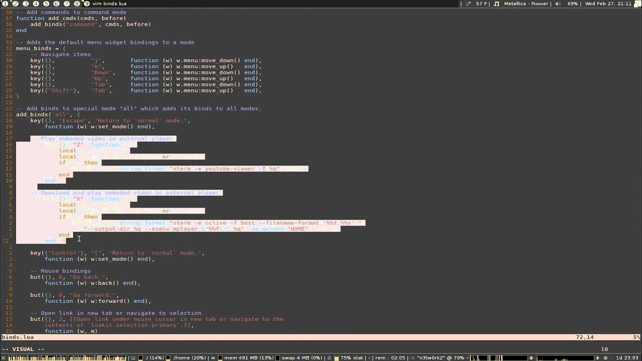 Luakit Web Browser - YouTube