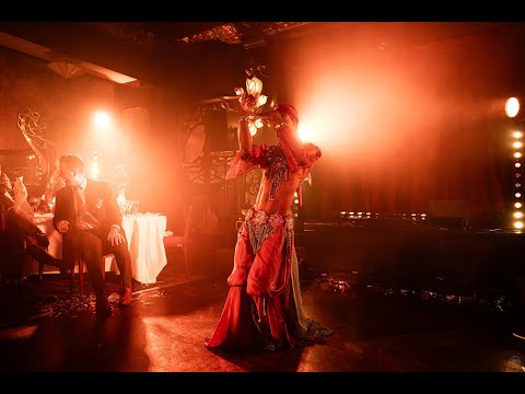 Belly dancer Rachid Alexander in Rotterdam, The Netherlands