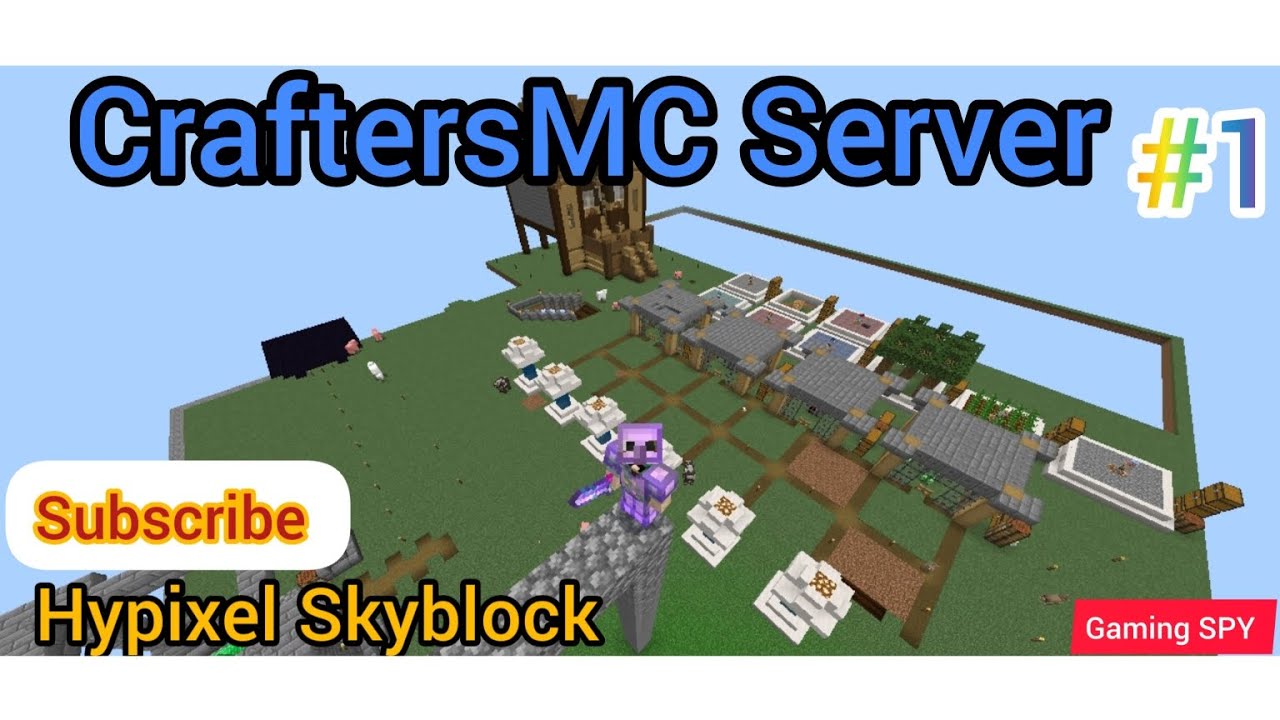 My Hypixel Skyblock Island preview | #1 CraftersMc server - YouTube