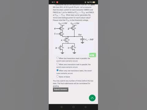 cmos digital vlsi design nptel week 4 assignment - YouTube