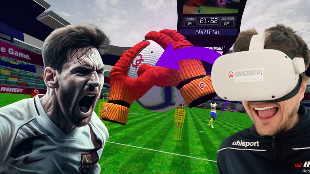 SAVING MESSI'S BEST GOALS IN VR (CleanSheet Soccer) - YouTube