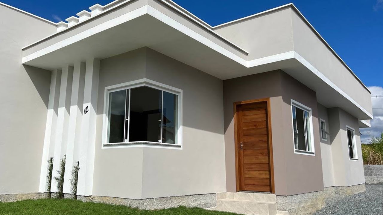 CASA MODERNA COM PROJETO ÚNICO DE 2 DORMITÓRIOS EM TERRENO COM ESPAÇO ...