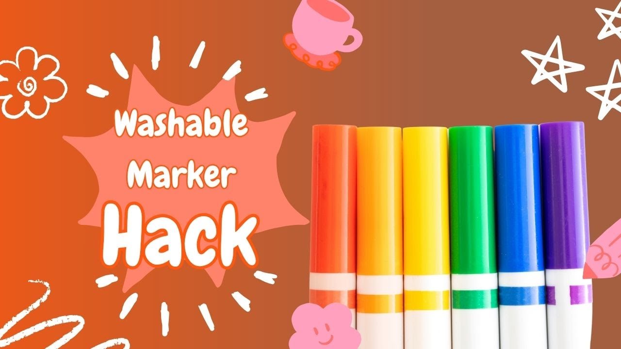 How to paint with WASHABLE markers and make amazing art?! Watch this! I ...