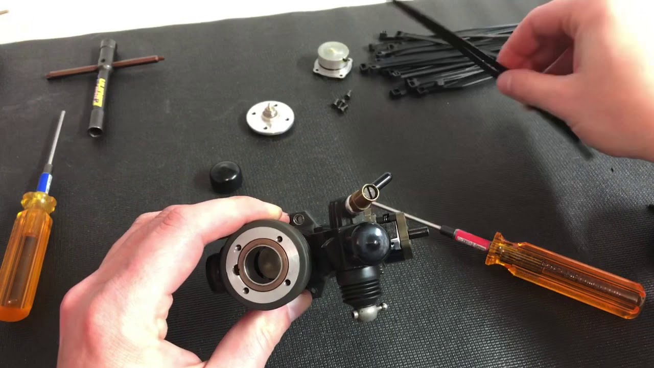 How to take apart a nitro engine - YouTube