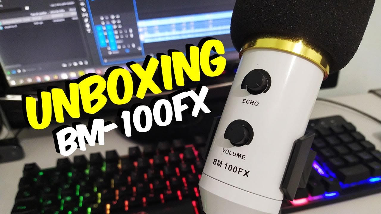 UNBOXING I Novo microfone BM-100FX (Teste no final) ‹ Mundo DRIX ...