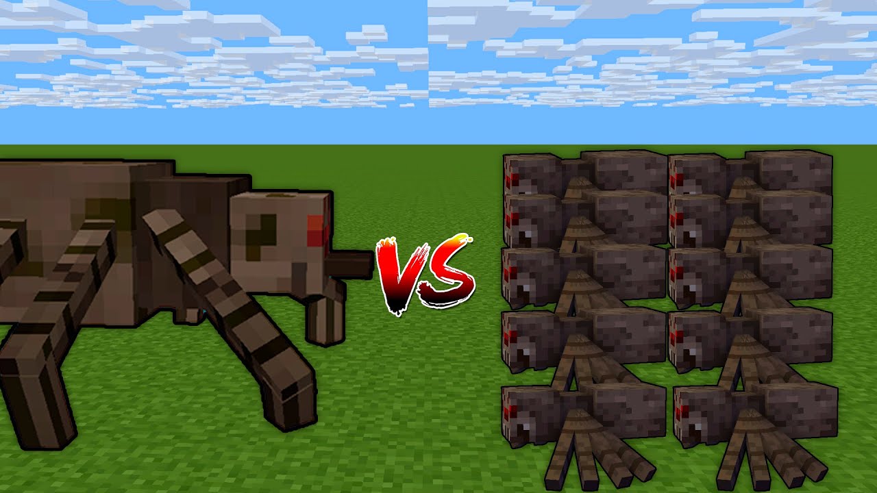 SPIDERS vs SPIDER MUTANT | Mob Minecraft Battle - YouTube